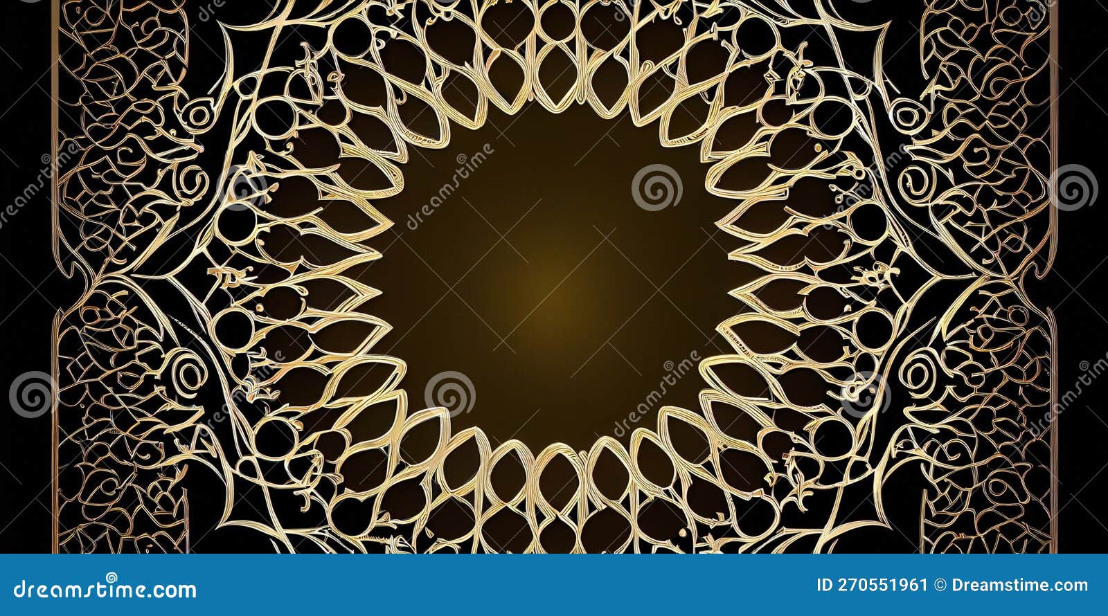 Floral Fantasy Border Background, Made with Generative AI Stock ...