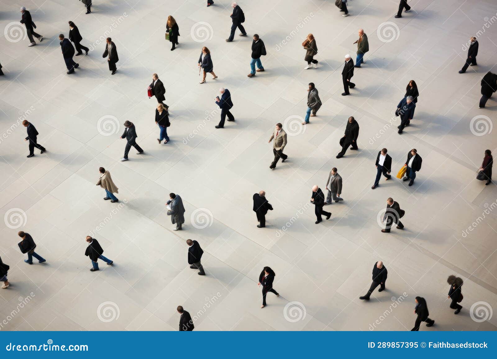 Busy people walking stock illustration. Illustration of urban - 289857395