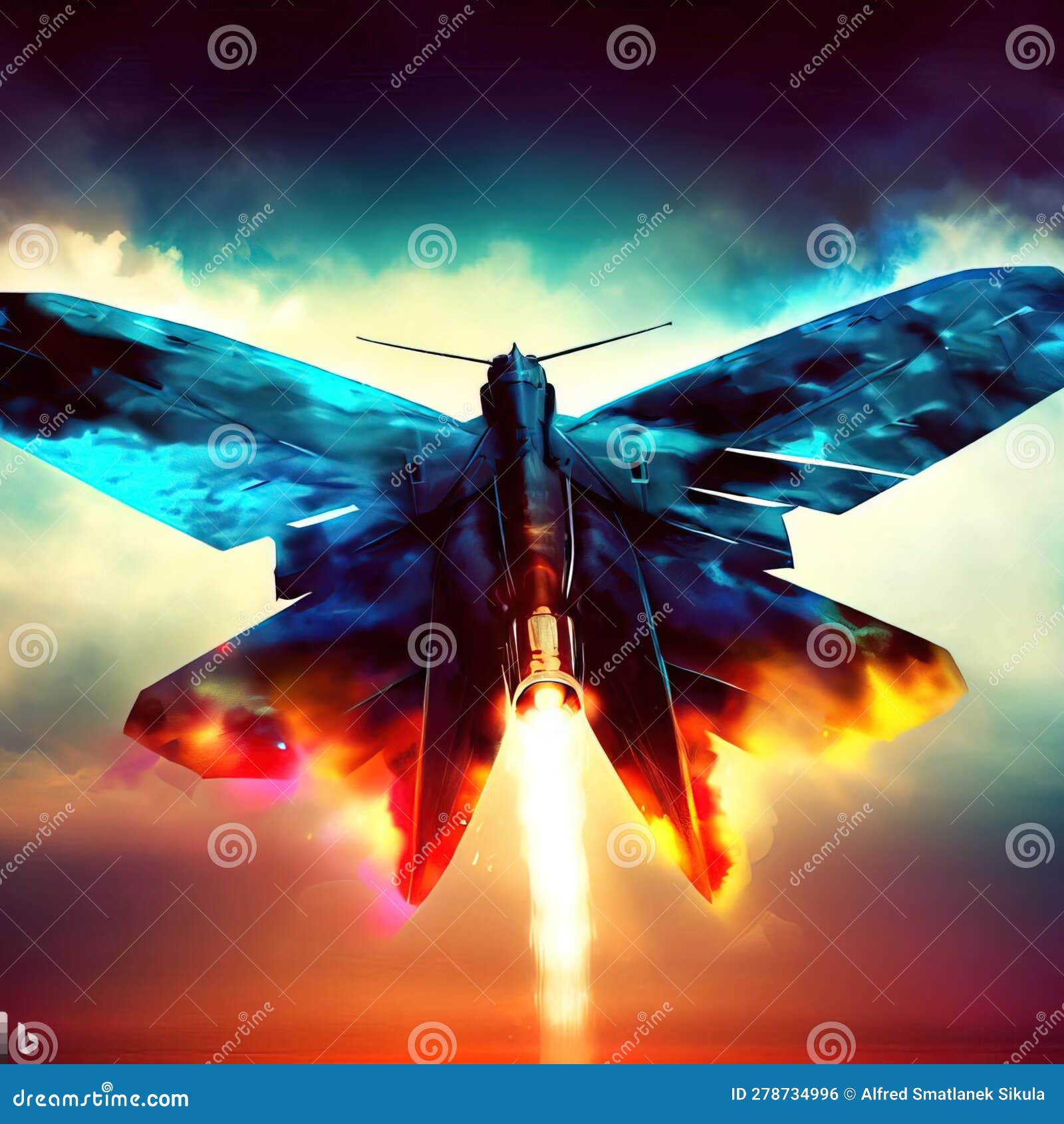 AI Generated Image of a Butterfly Armed with the Guns Stock ...