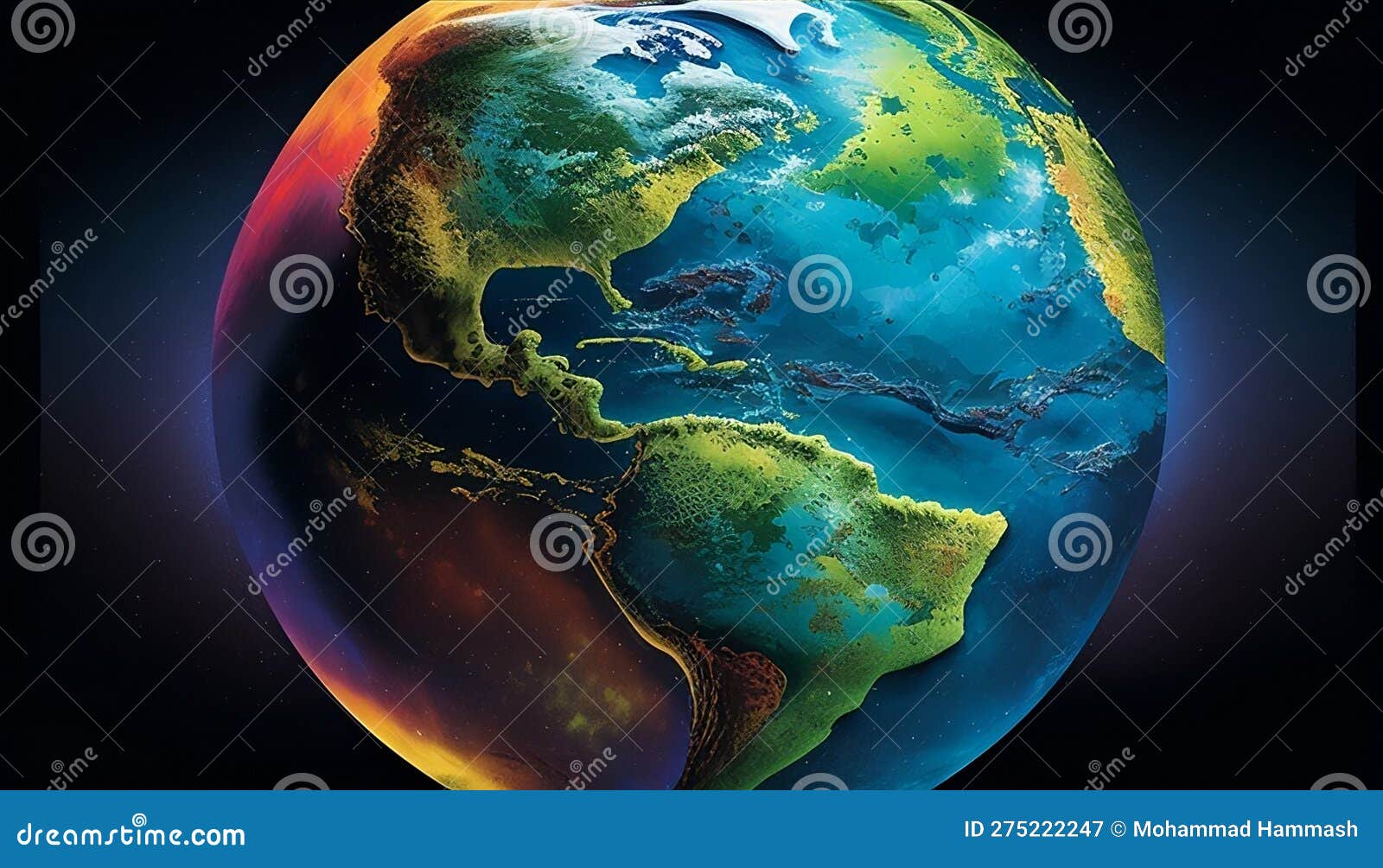 Earth's Vibrant Ecosystems - A David Hockney Inspired Artwork, Made ...