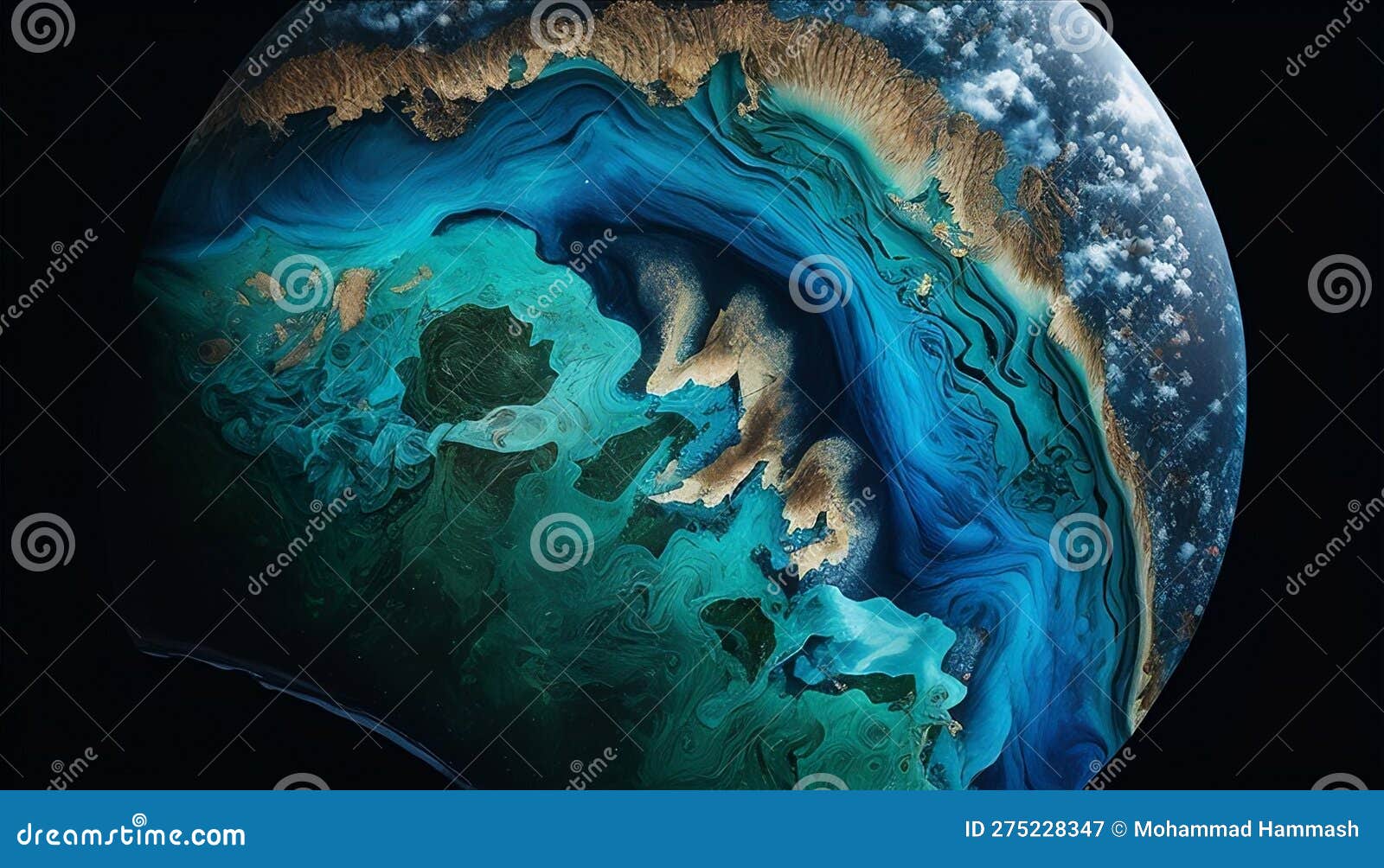 Blue Marble: Earth S Beauty from Above, Made with Generative AI Stock ...