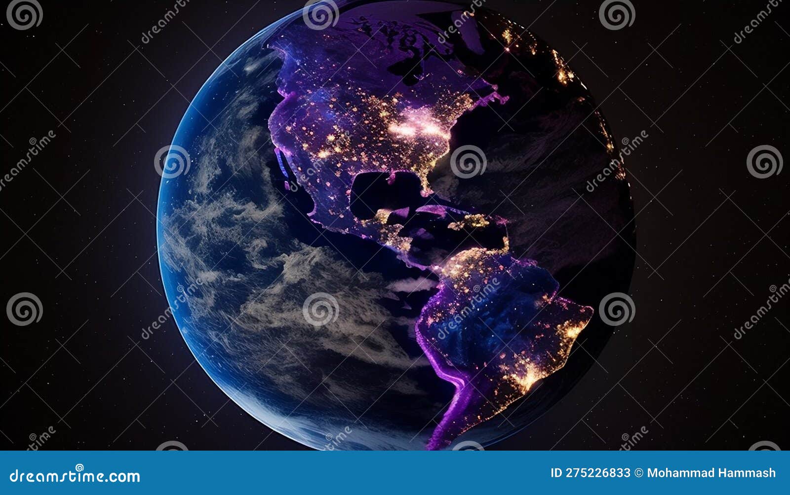 Nighttime Earth from Orbit: a Hyper-Realistic View, Made with ...