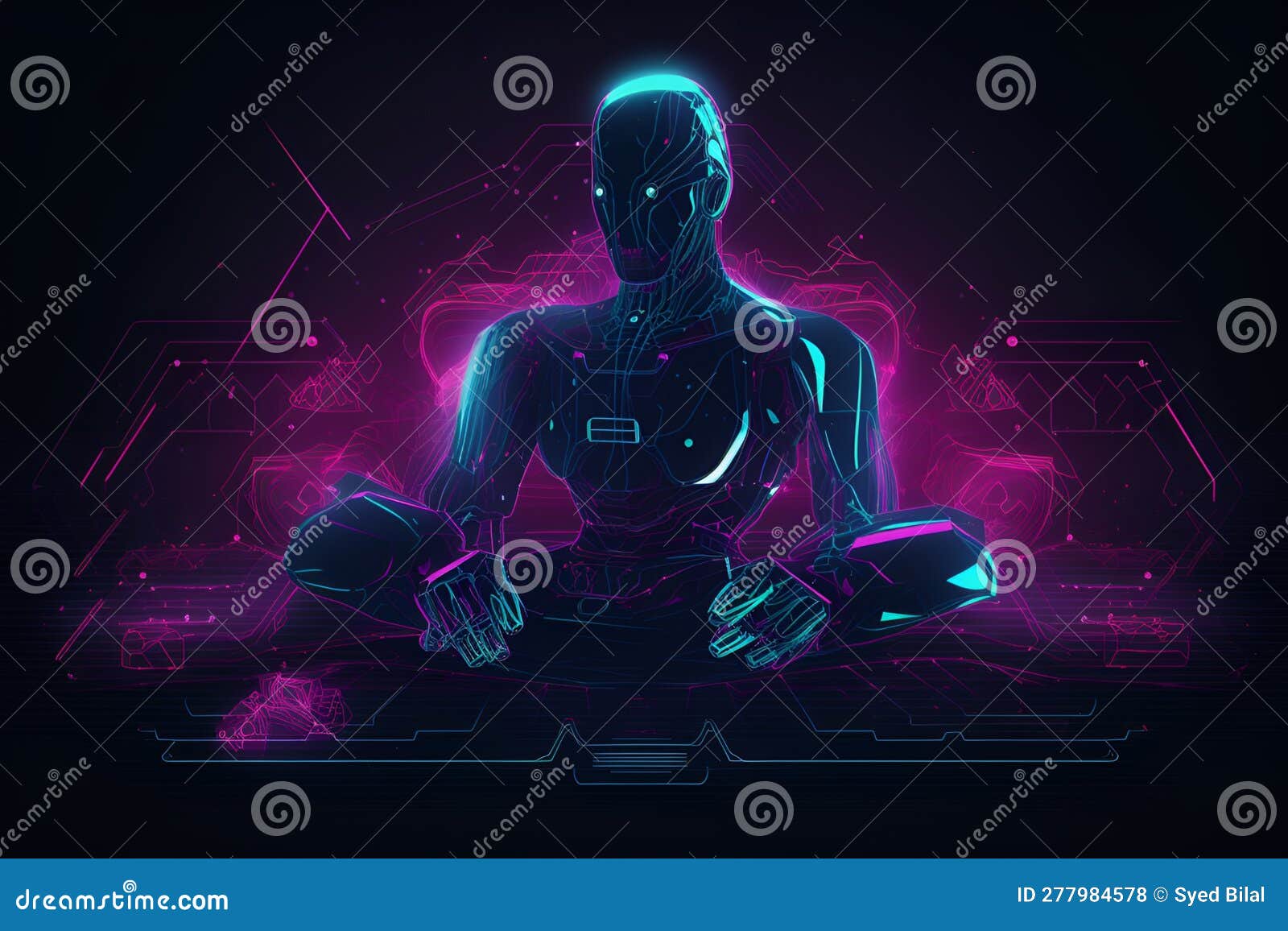 Depict the Power of Artificial Intelligence in a Captivating Way. Stock ...