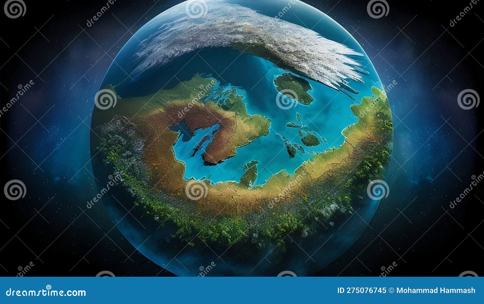 Terraformed Earth A Wild Frontier From Space Made With Generative Ai