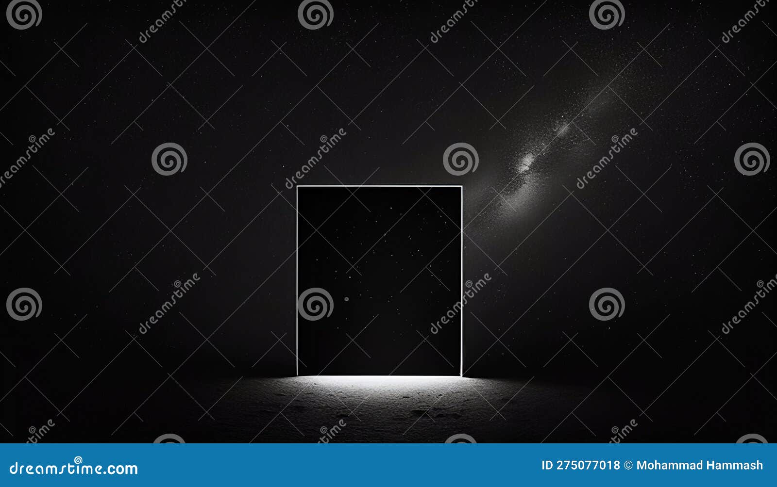 Cosmic Canvas of Possibilities: Ansel Adams-Inspired Empty Space, Made ...