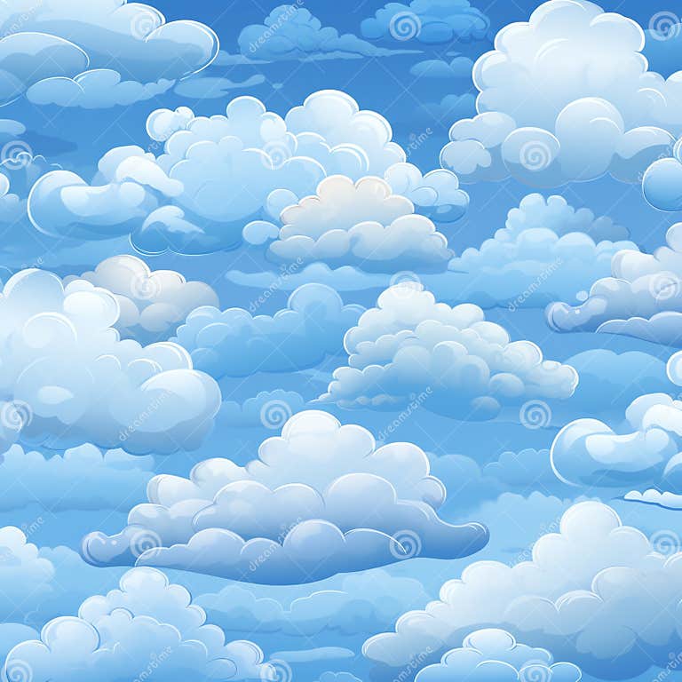 Cloud and Sky Patterns Background, Design Seamless Pattern Stock ...