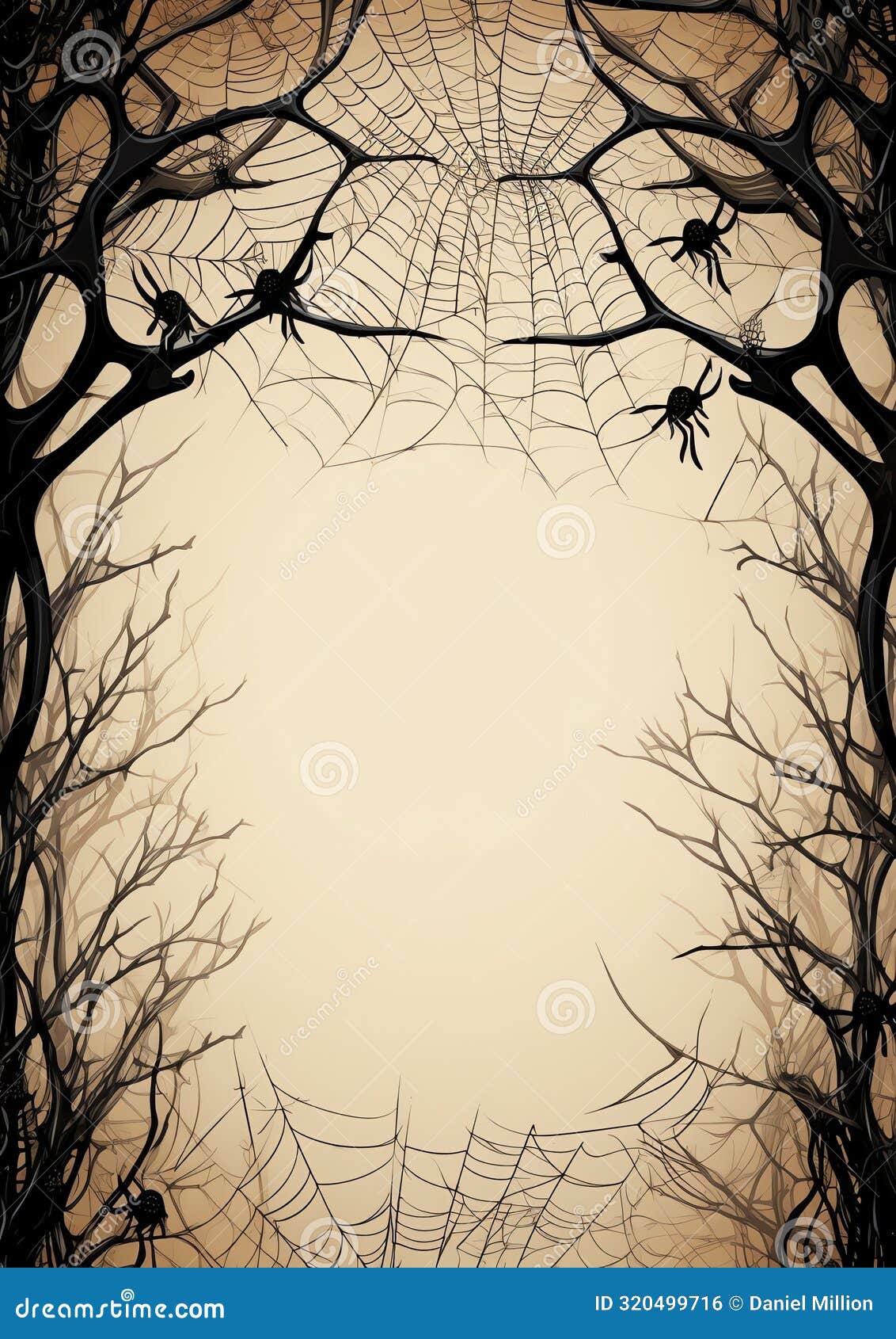 Cobweb Halloween Frame Border Stock Photography | CartoonDealer.com ...