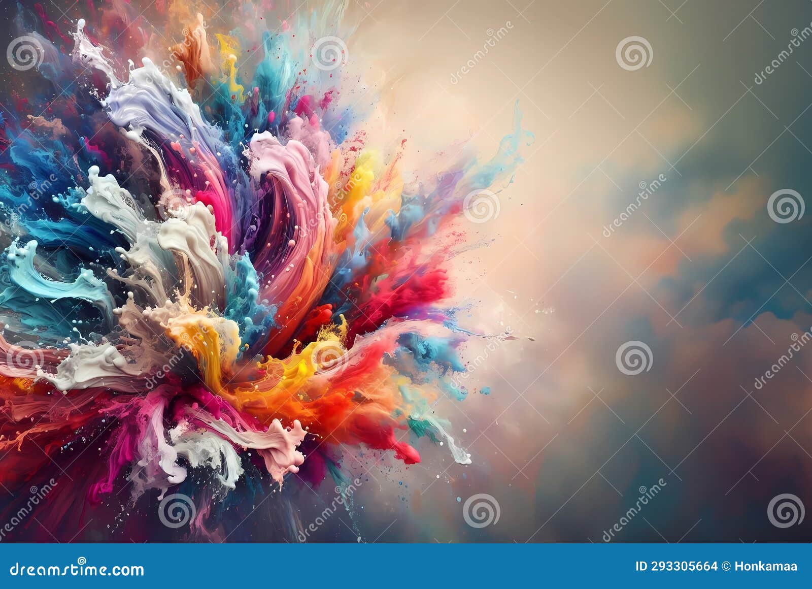 Abstract color explosion stock illustration. Illustration of fluid ...