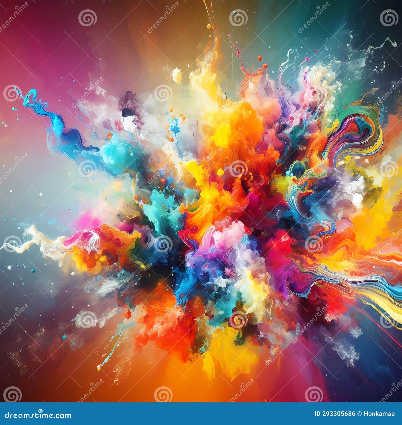 Abstract color explosion stock photo. Image of graphic - 293305686