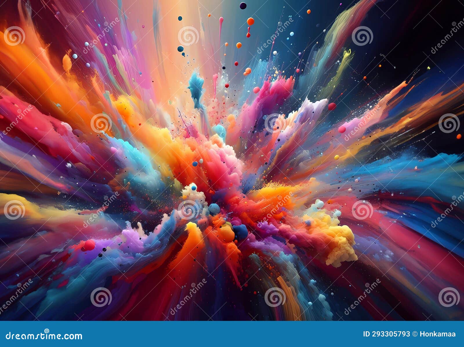 Abstract color explosion stock image. Image of space - 293305793