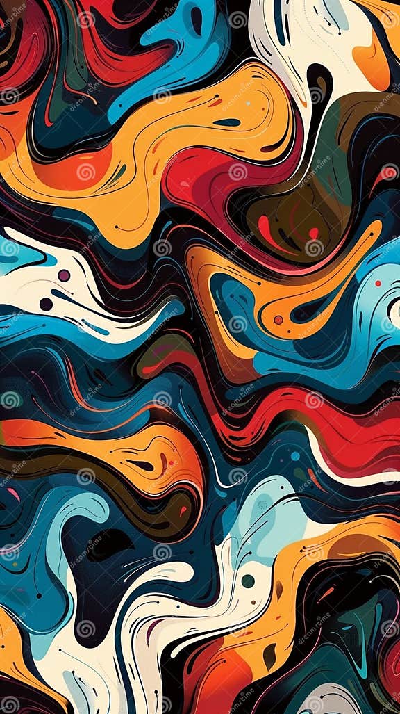 Abstract Lines and Colors Creating a Captivating Backdrop Stock ...