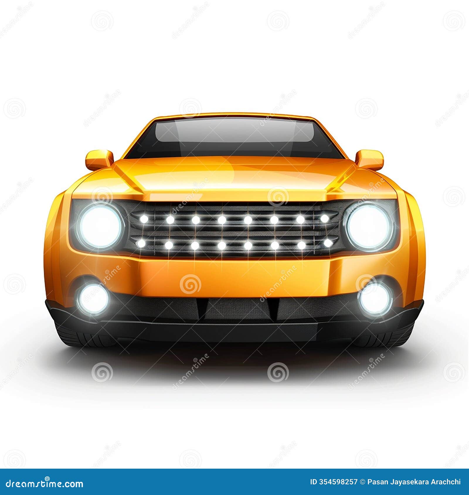 Car Headlight Icon on White Background Stock Illustration ...