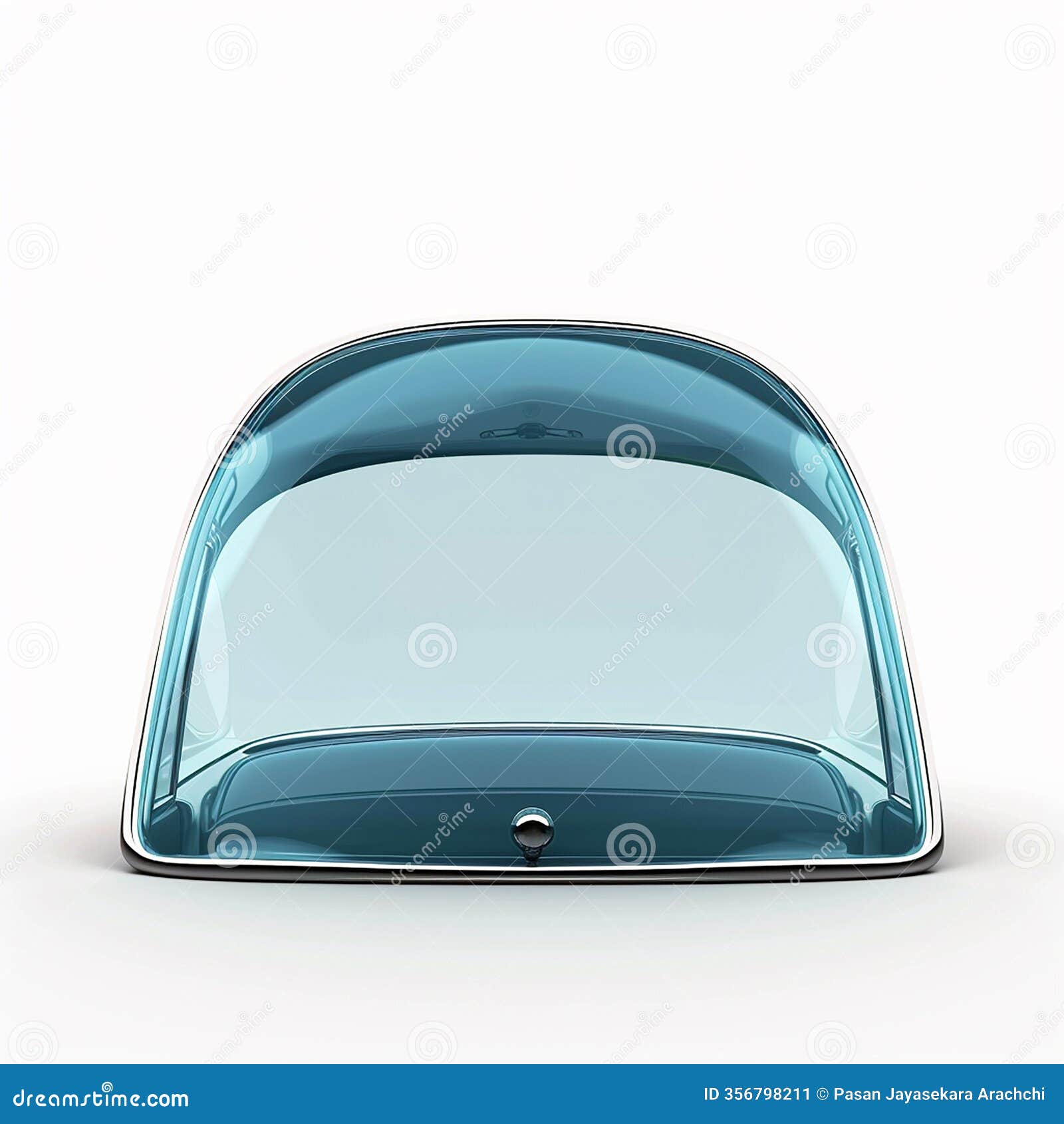 A 3D Icon of a Windshield with a White Background Stock Illustration ...
