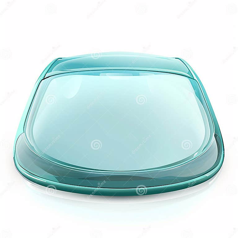 A 3D Icon of a Windshield with a White Background Stock Illustration ...