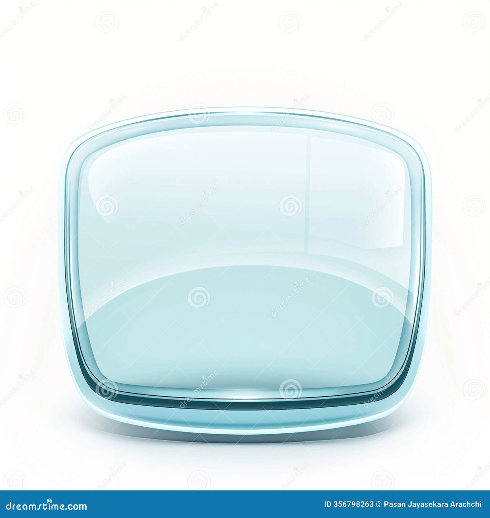 A 3D Icon of a Windshield with a White Background Stock Illustration ...