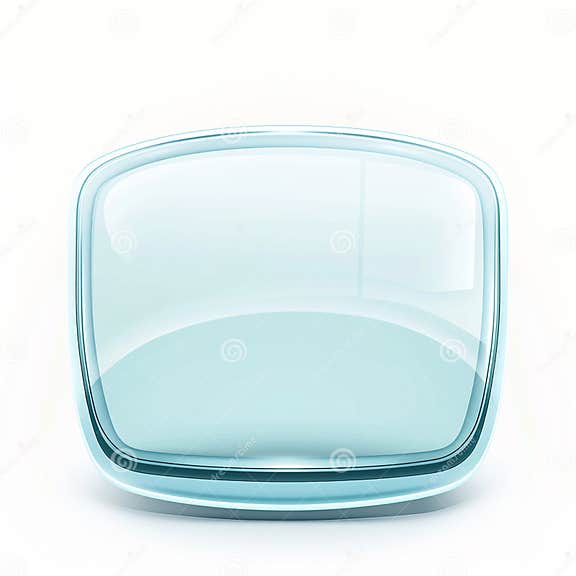A 3D Icon of a Windshield with a White Background Stock Illustration ...