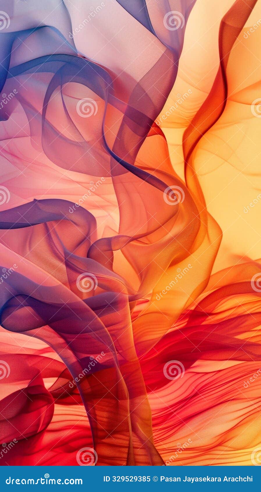Flowing Lines Harmonizing Colors Stock Illustration - Illustration of ...
