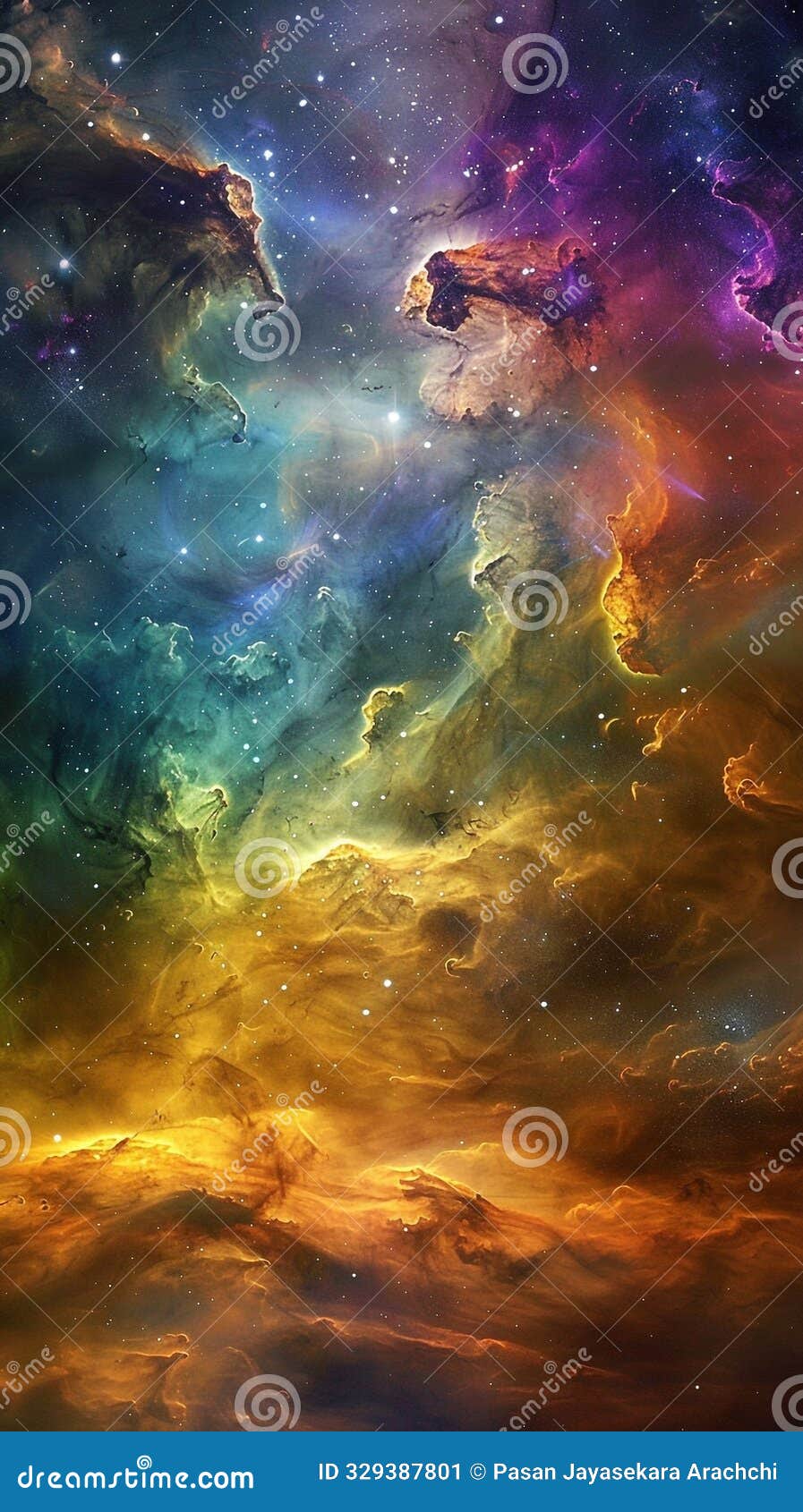 Rho Ophiuchi Cloud Complex Reveals Stellar Nursery Stock Illustration ...