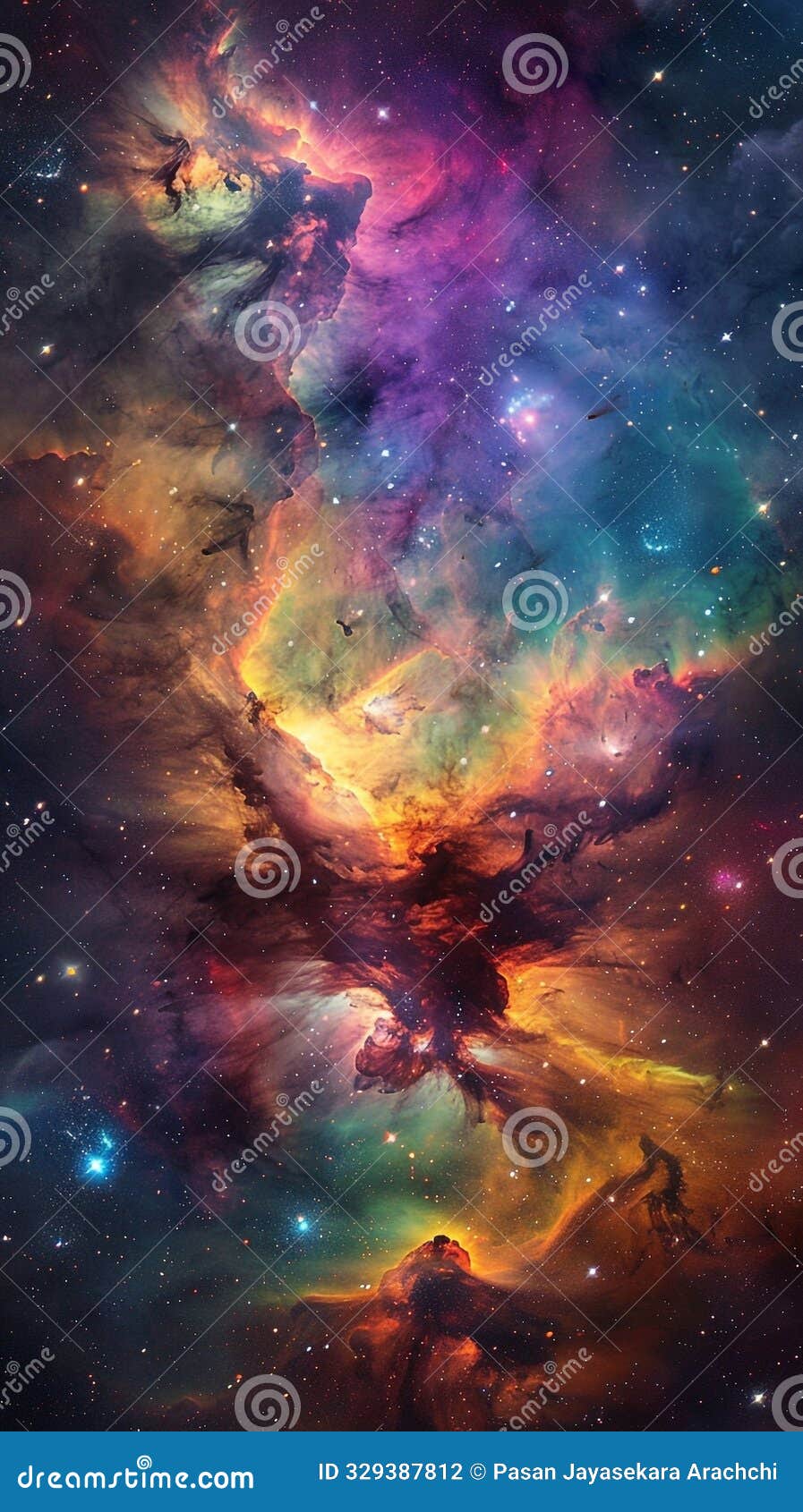 Rho Ophiuchi Cloud Complex Reveals Stellar Nursery Stock Illustration ...