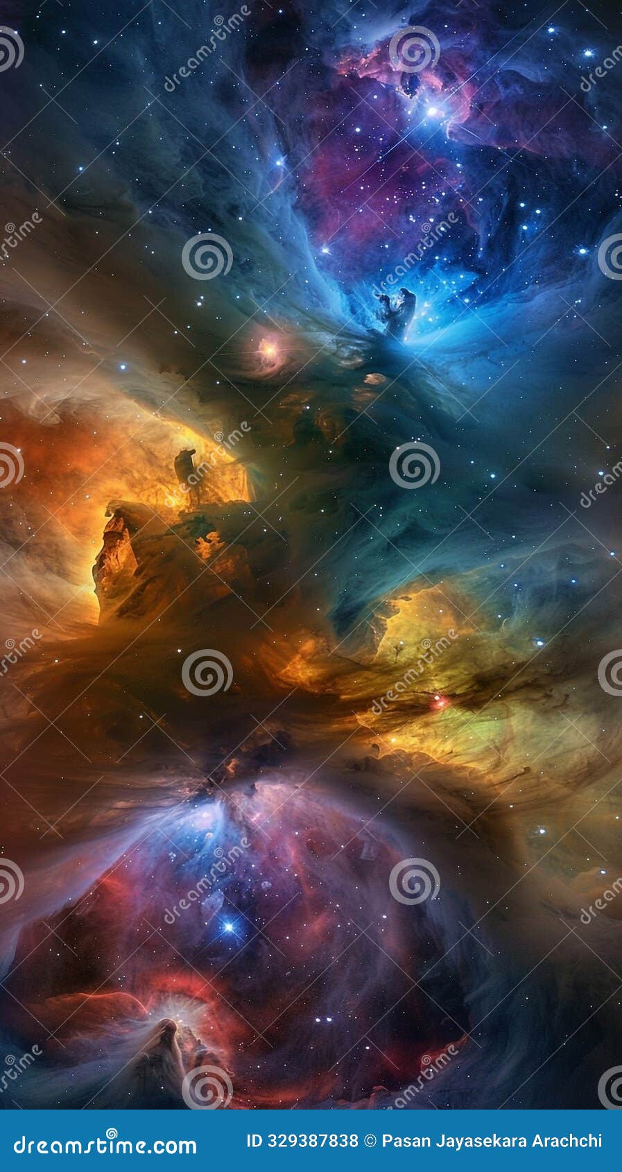 Rho Ophiuchi Cloud Complex Reveals Stellar Nursery Stock Illustration ...