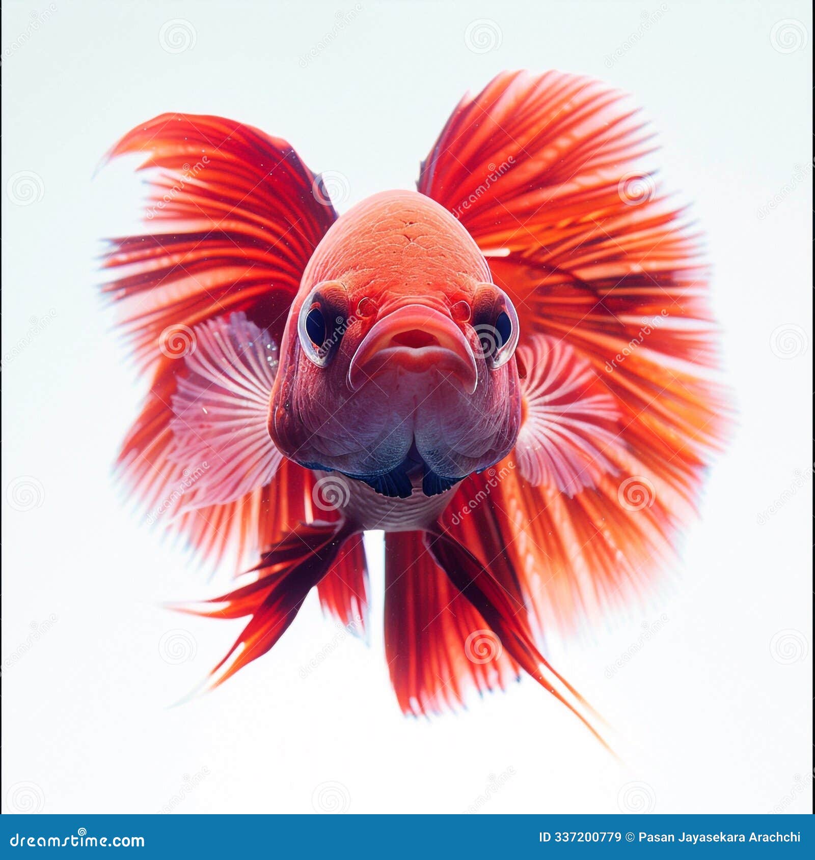 Smiley Face with Betta Fish Flaring Fins Stock Illustration ...