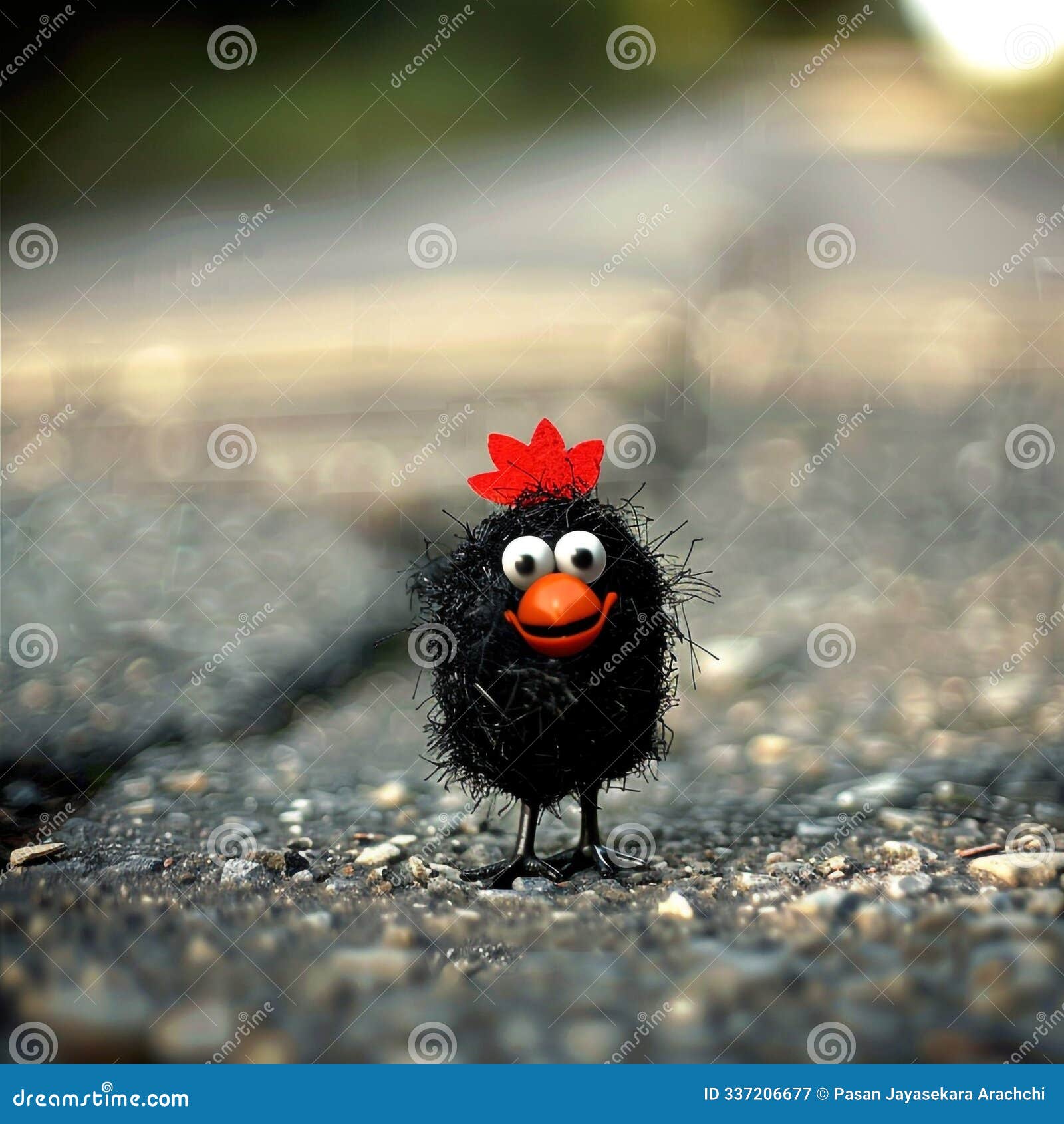 Smiley Face with Chicken Pecking at the Ground Stock Illustration ...