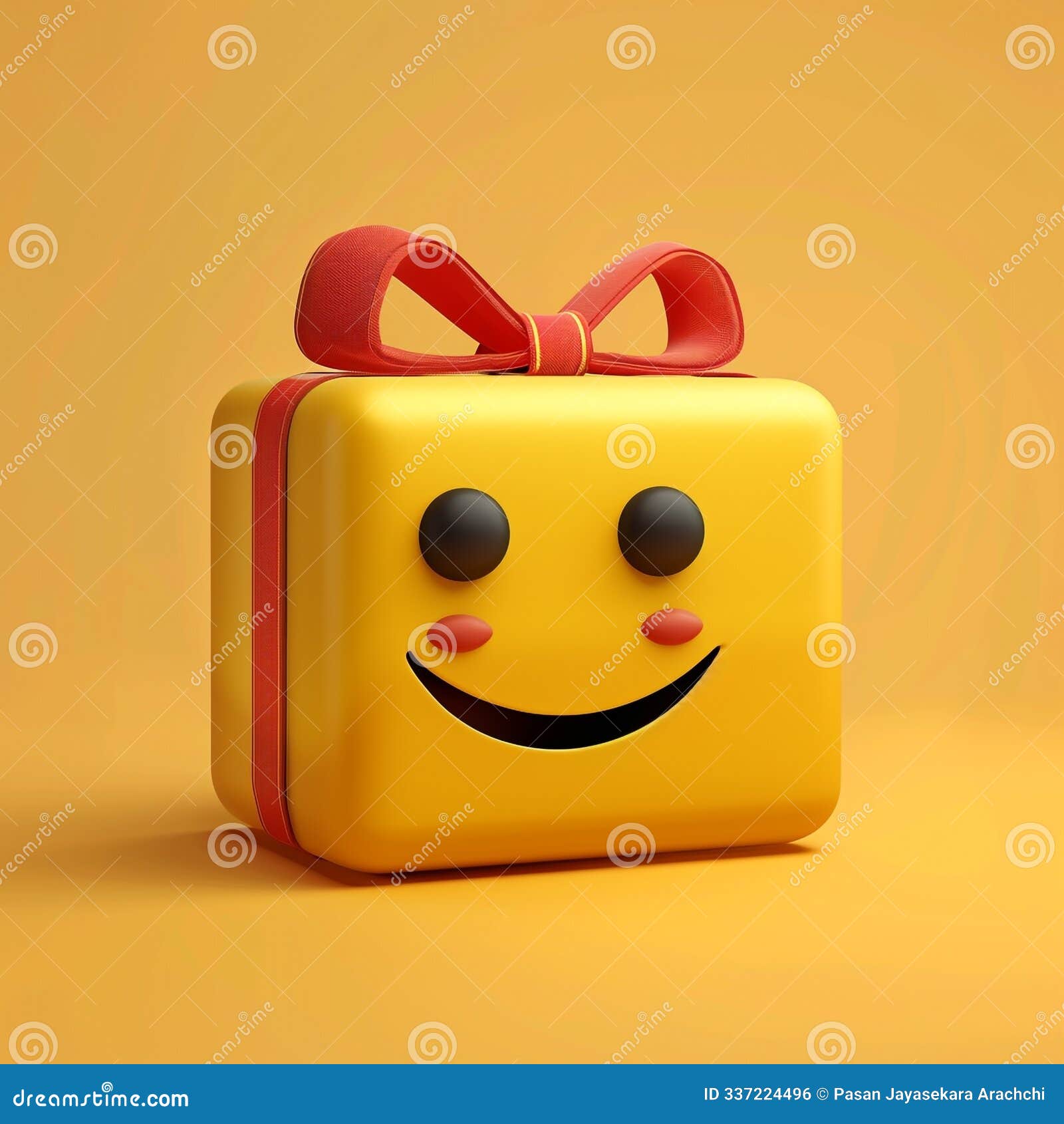 Smiley Face Giving a Present Stock Illustration - Illustration of ...