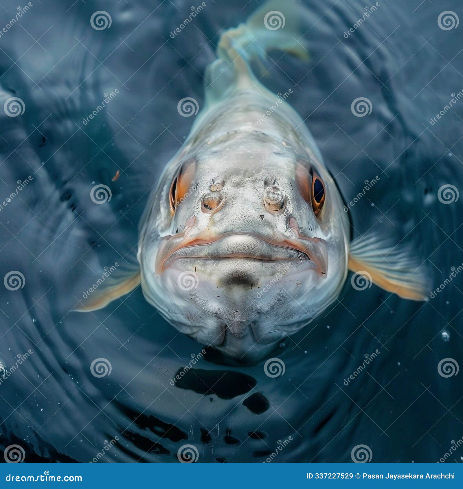 Smiley Face Holding Haddock in the Atlantic Ocean Stock Illustration ...