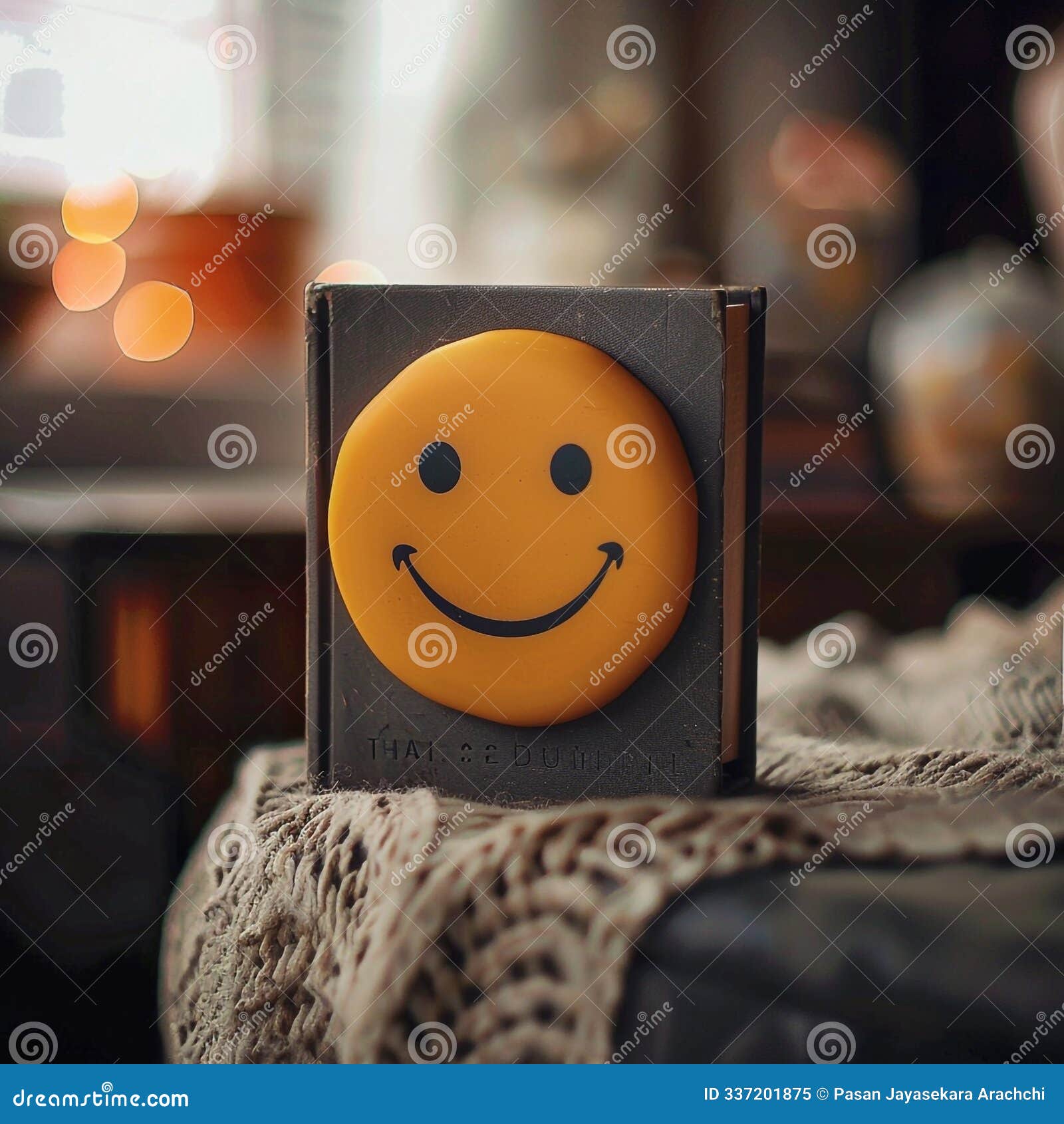 Smiley Face Reading a Book about Learning Stock Illustration ...