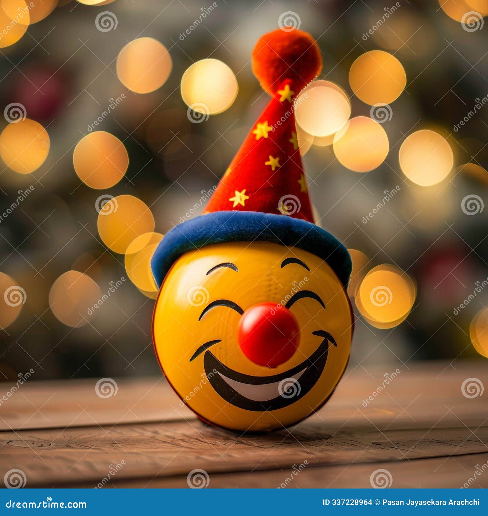 Smiley Face Wearing Jester Hat Entertaining Crowd Stock Illustration - Illustration of show ...