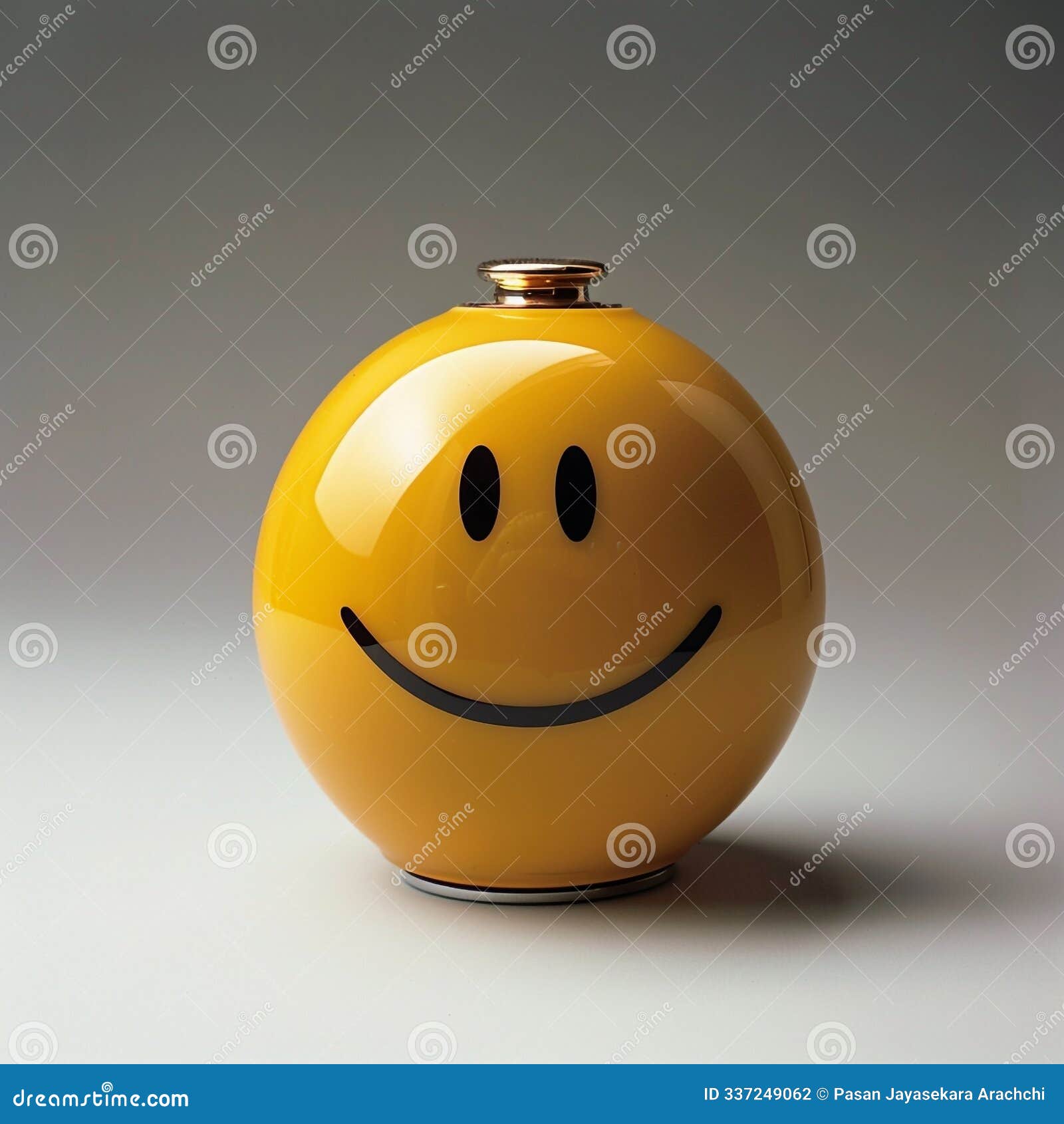 Smiley Face Wearing Perfume Smelling Good Stock Illustration ...