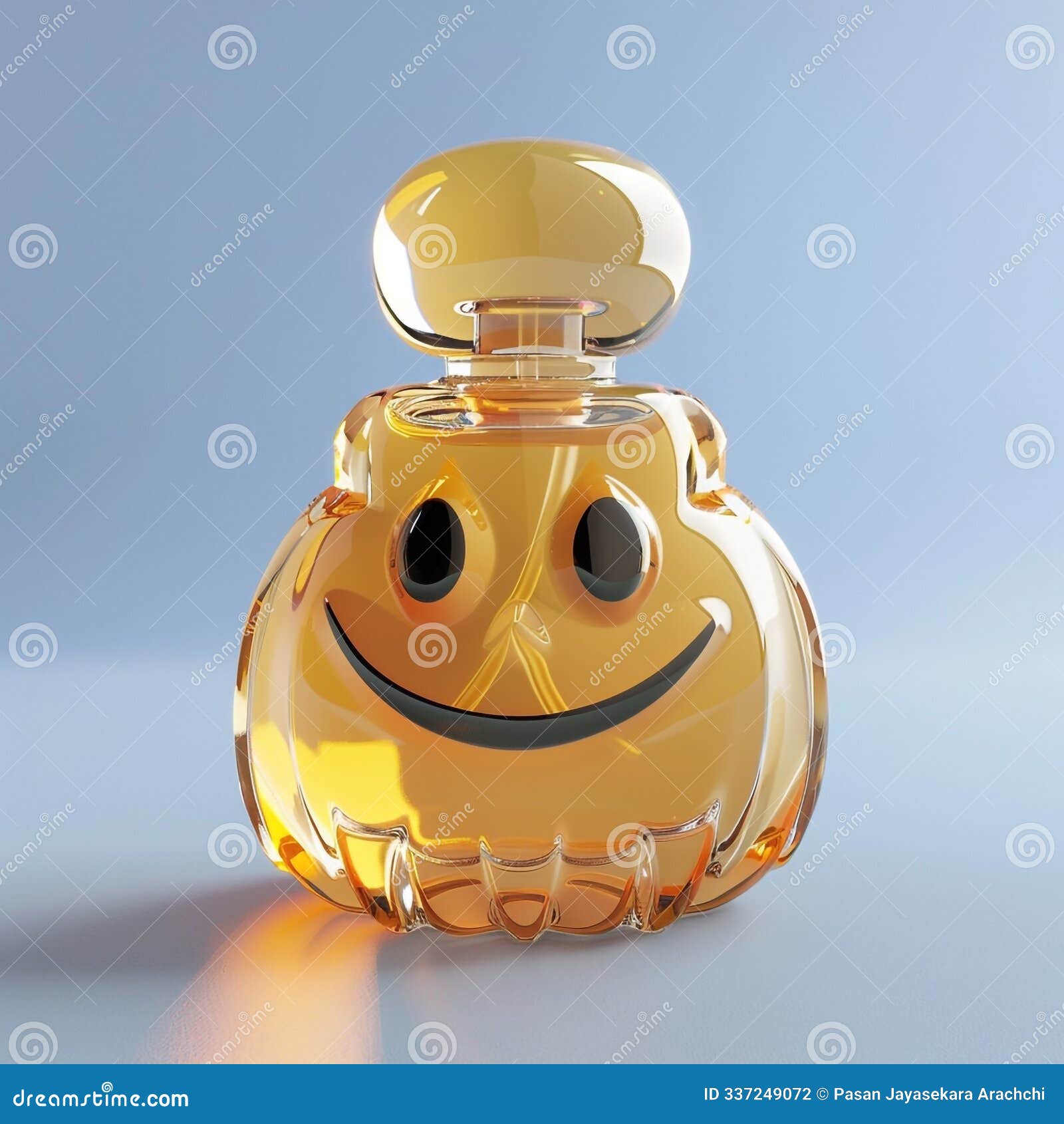 Smiley Face Wearing Perfume Smelling Good Stock Illustration ...