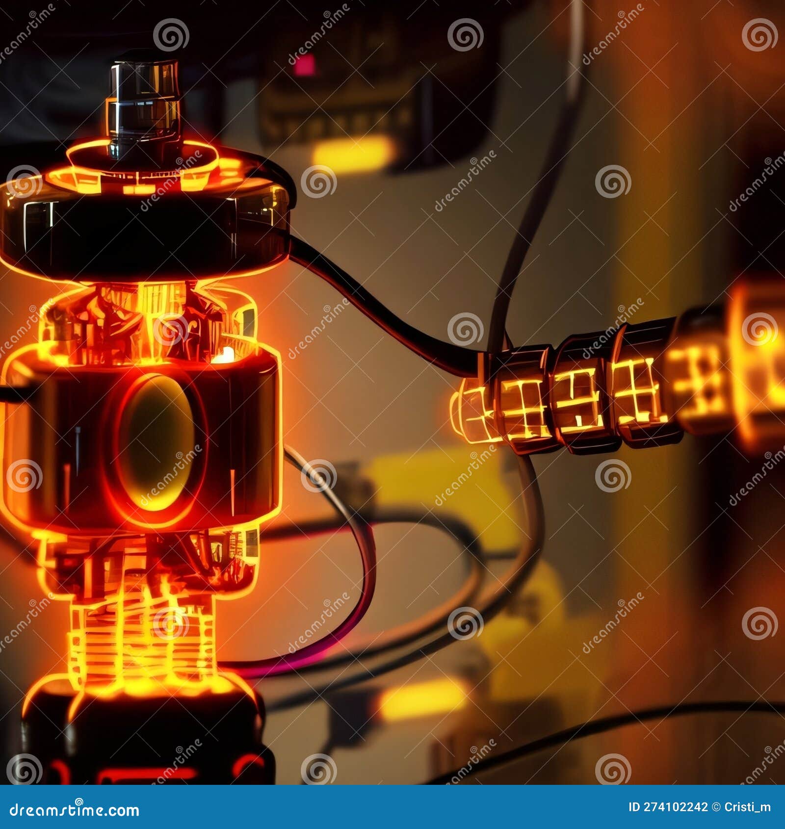 Nixie Tubes IN-12, Electronic Components Stock Image | CartoonDealer ...