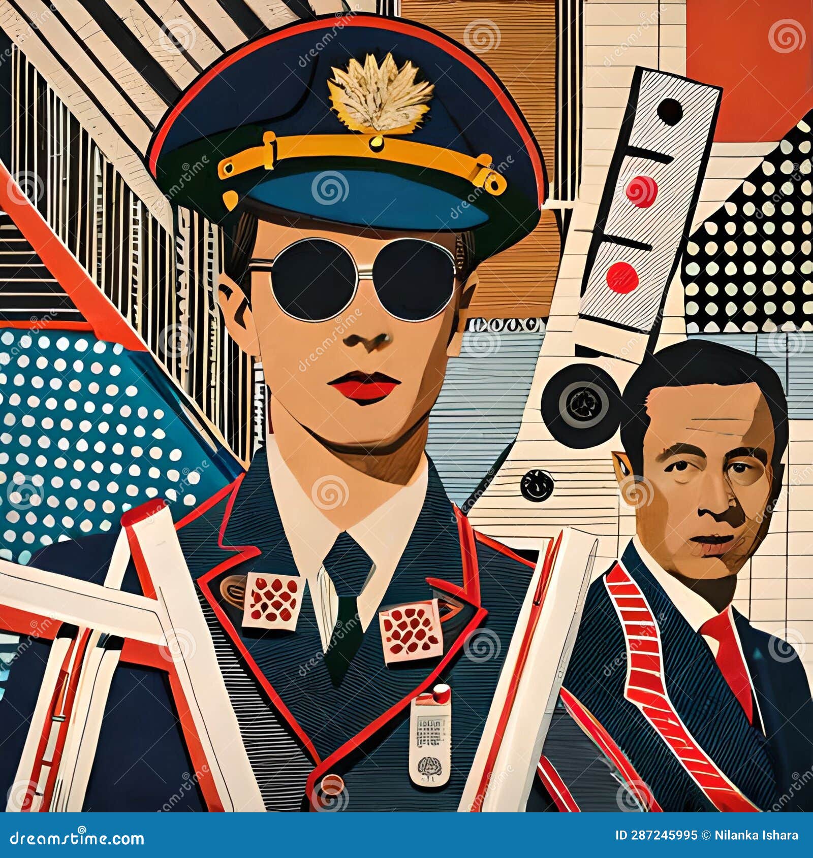 Ai Generated Image : a Dadaism Art Work Stock Illustration ...