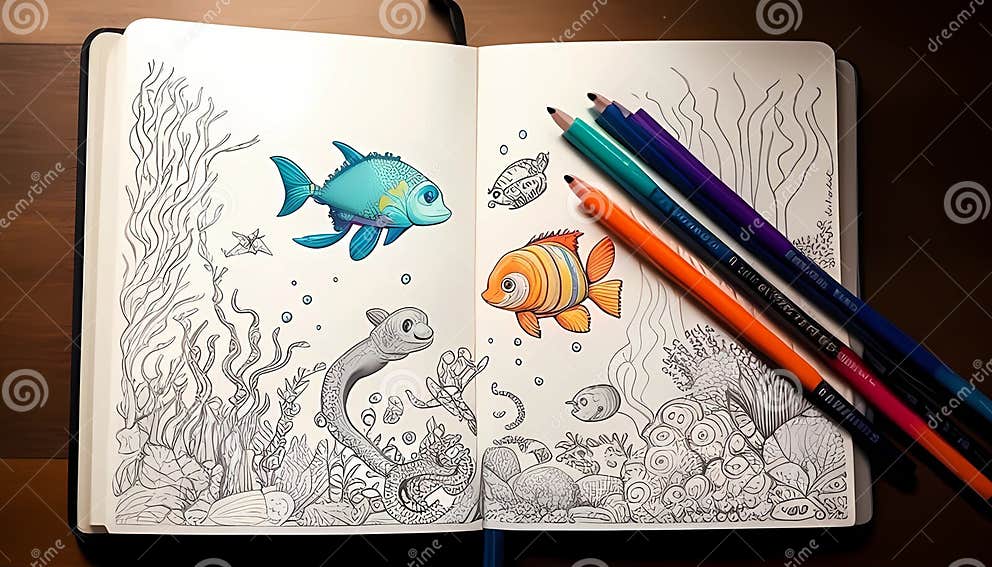 Random Pi Notebook, Made with Generative AI Stock Illustration ...