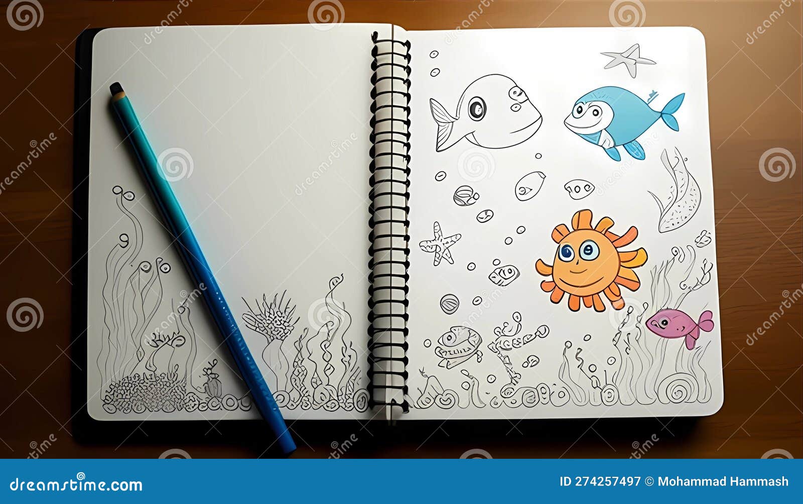 Random Pi Notebook, Made with Generative AI Stock Illustration ...