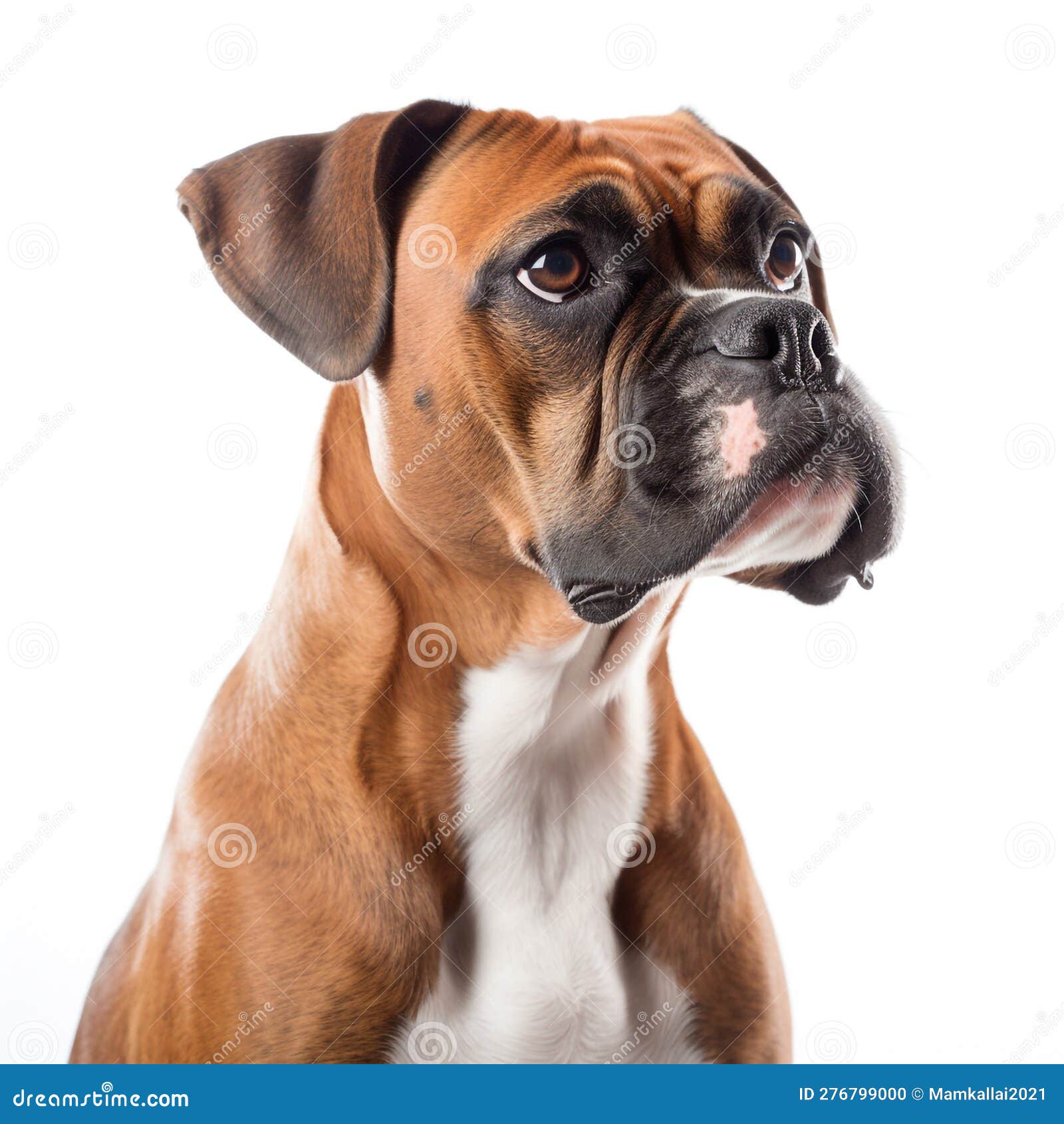 Boxer with a Playful Expression Stock Illustration - Illustration of ...