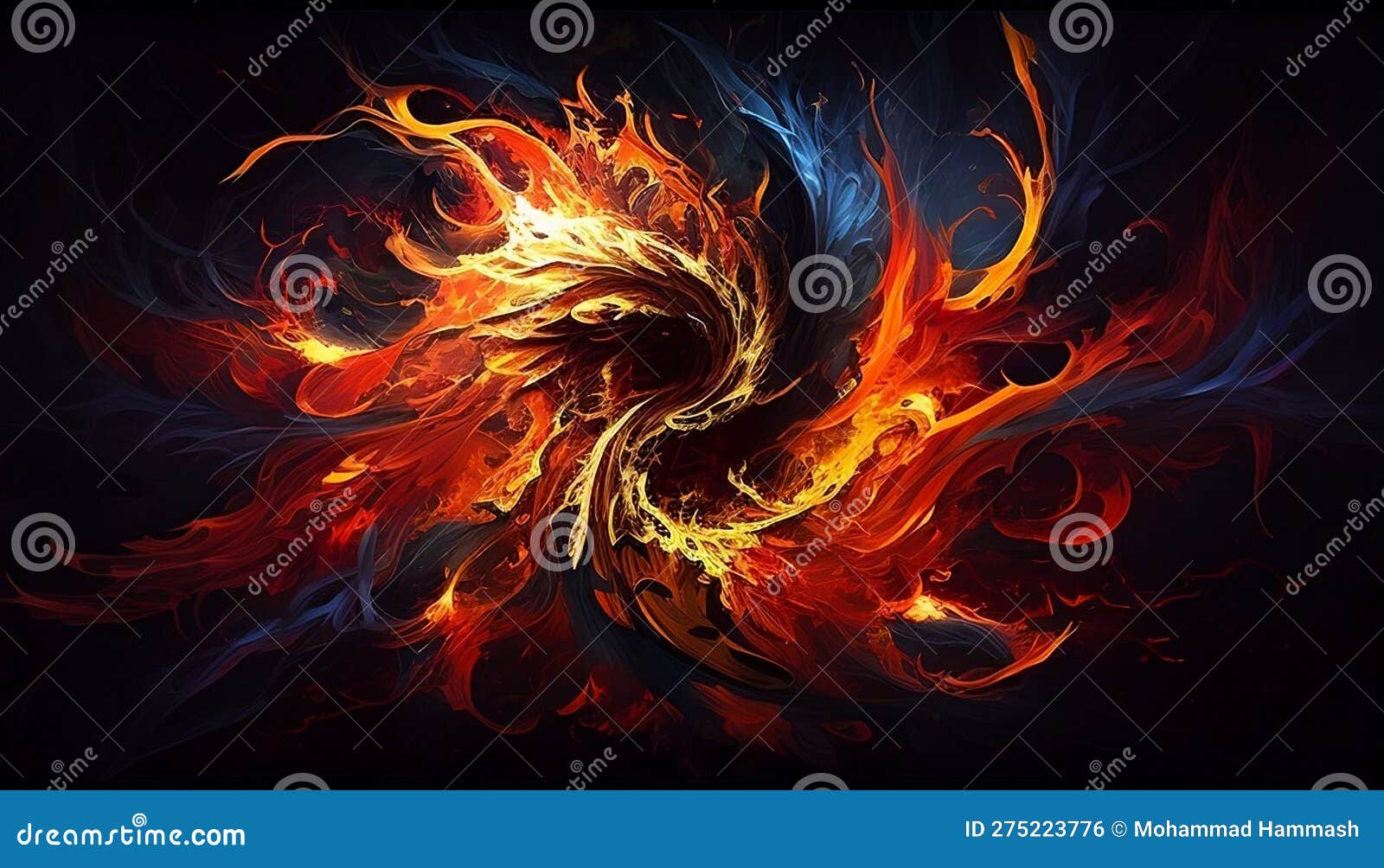 "World Ablaze: the Devouring Flames of Chaos" Made with Generative AI ...