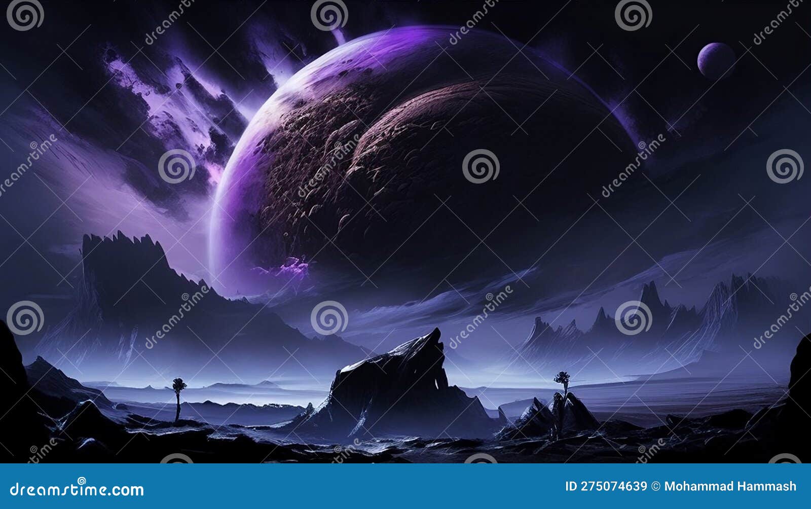 Dark Planet in Seinen Anime Style Illustration, Made with Generative AI ...