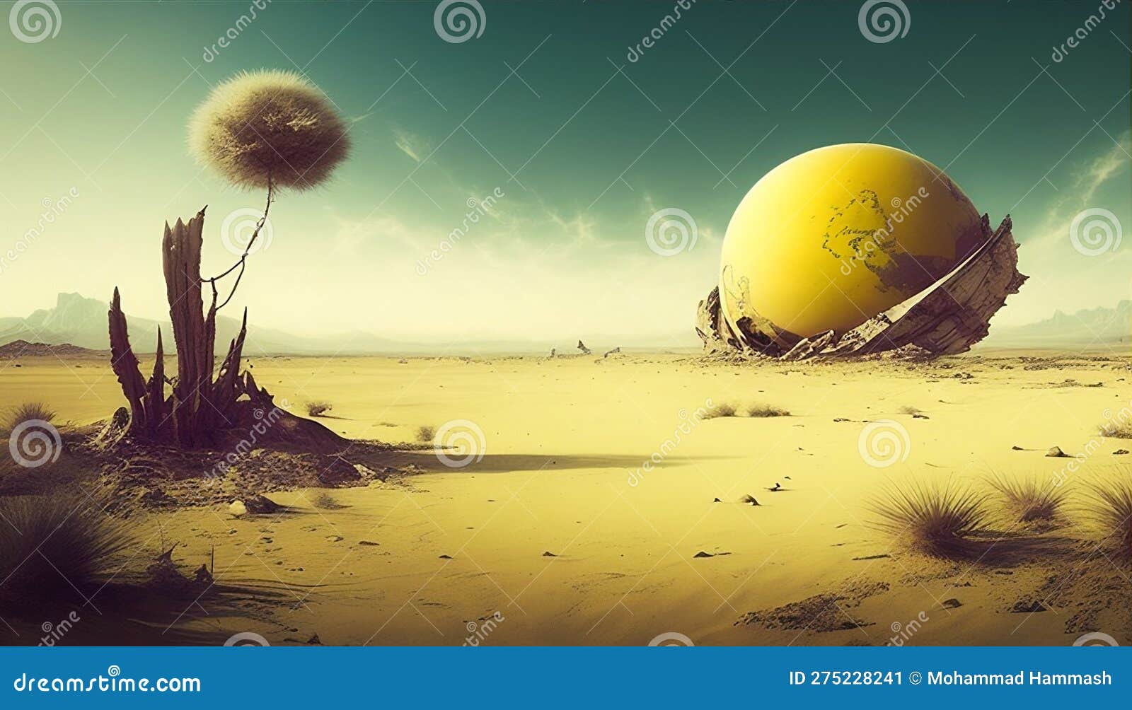 Desolate Earthstar: A Bleak Depiction Of A Dying Planet, Made With ...