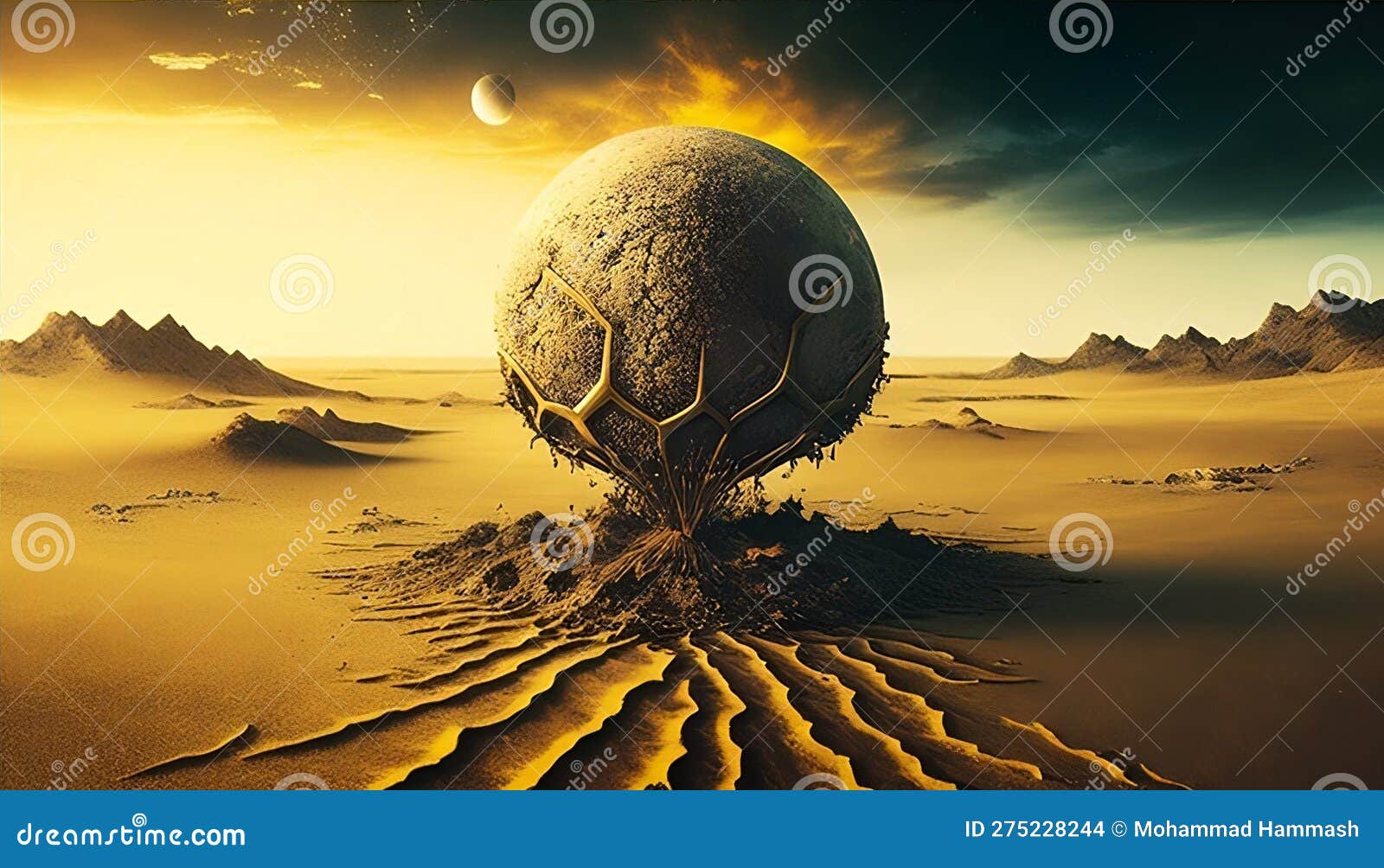 Desolate Earthstar: A Bleak Depiction Of A Dying Planet, Made With ...