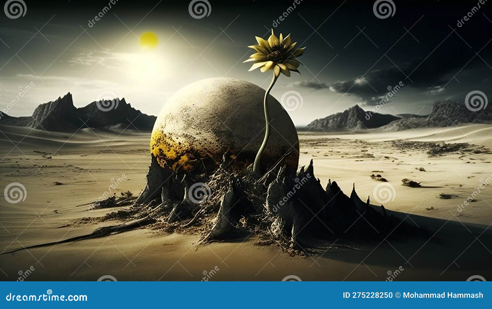 Desolate Earthstar: A Bleak Depiction Of A Dying Planet, Made With ...