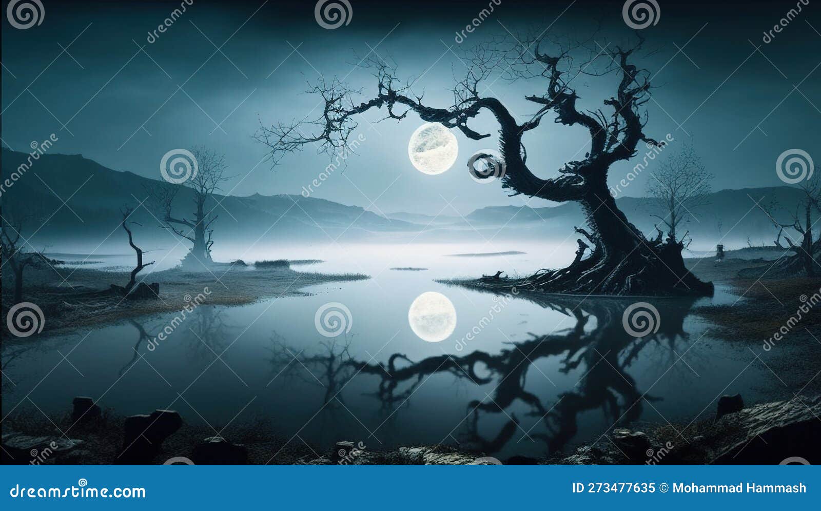 Alice S Desolate Wonderland, Made with Generative AI Stock Illustration ...