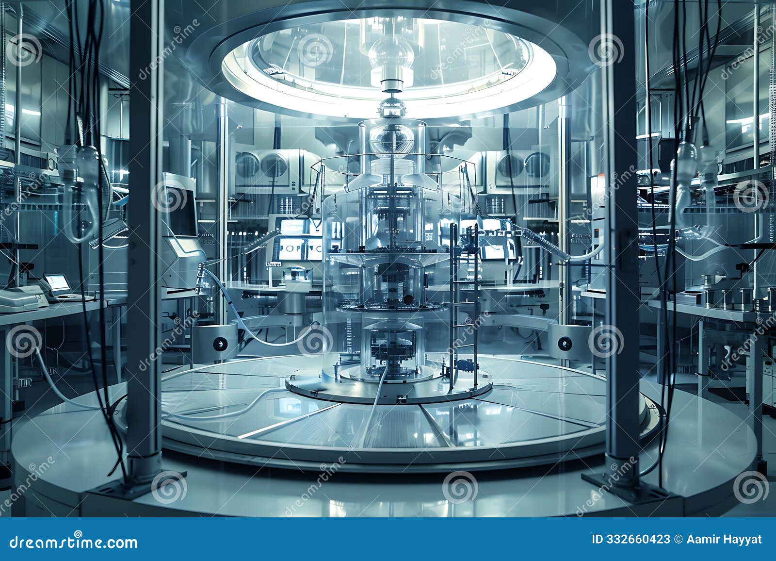 Premium High-Resolution Futuristic Command Center with Immersive ...