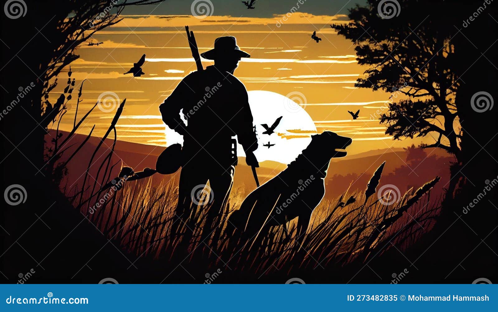 Hunter S Aim, Made with Generative AI Stock Illustration - Illustration ...