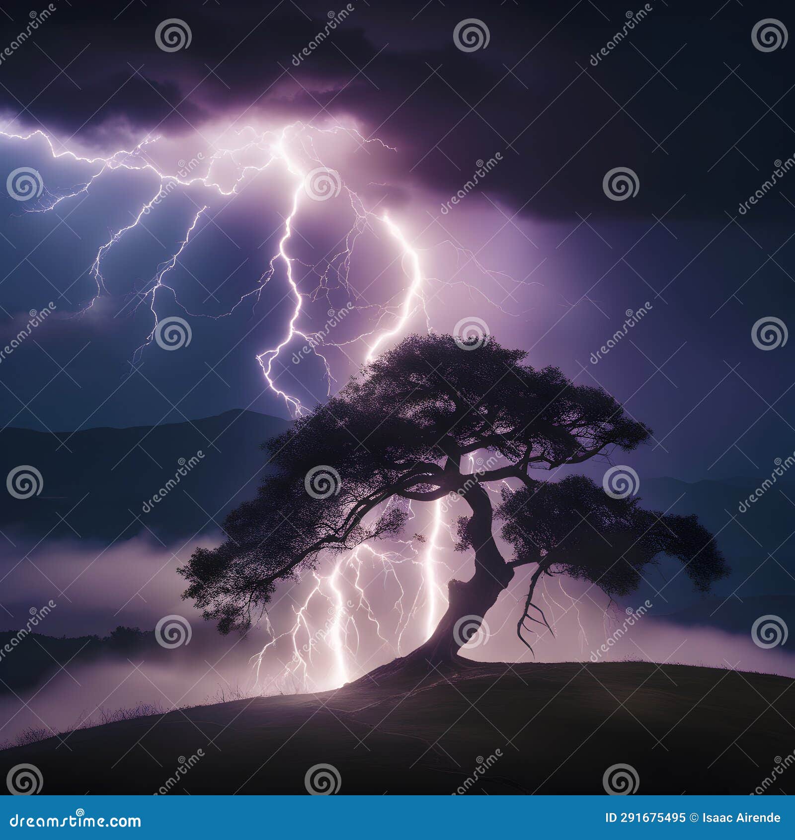 AI-generated Image Depicts a Powerful and Dramatic Scene of Lightning ...