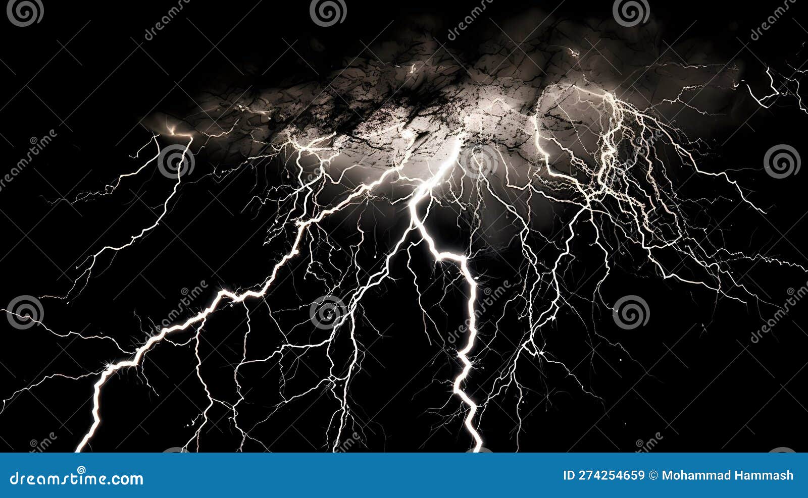 Crackling Electric Energy, Made with Generative AI Stock Illustration ...