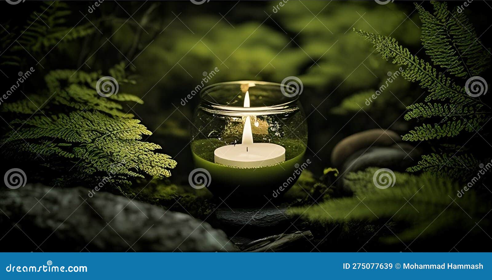 Candlelit Nature S Peace in the Biosphere, Made with Generative AI ...