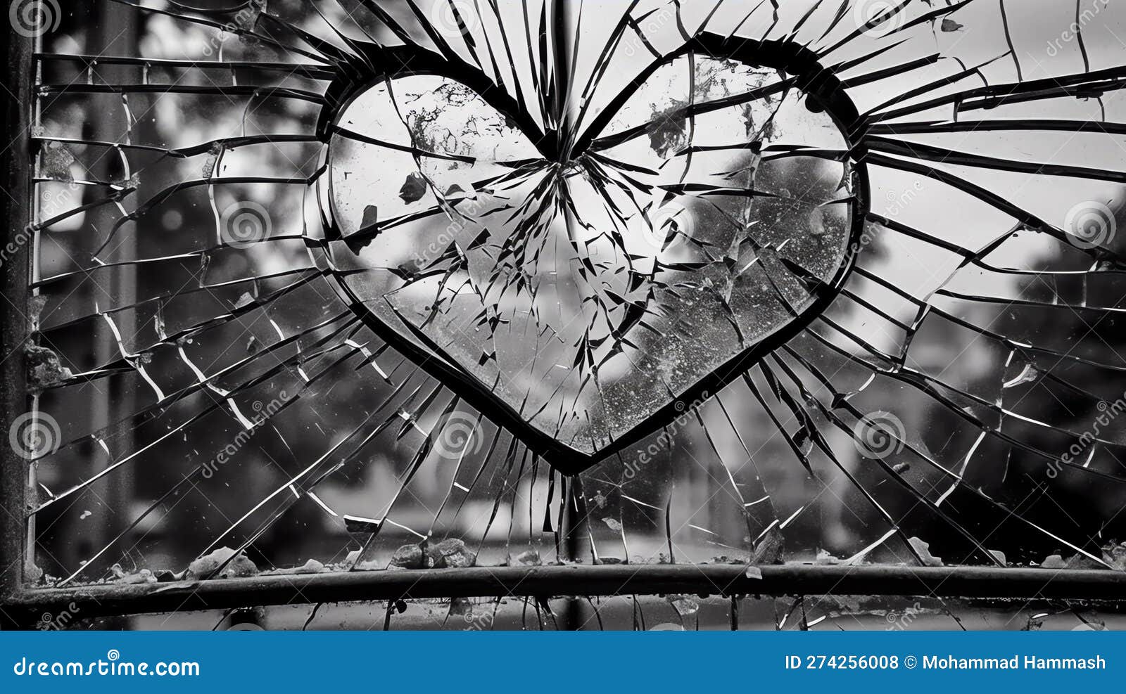 Shattered Mirror Distortion, Made with Generative AI Stock Illustration ...