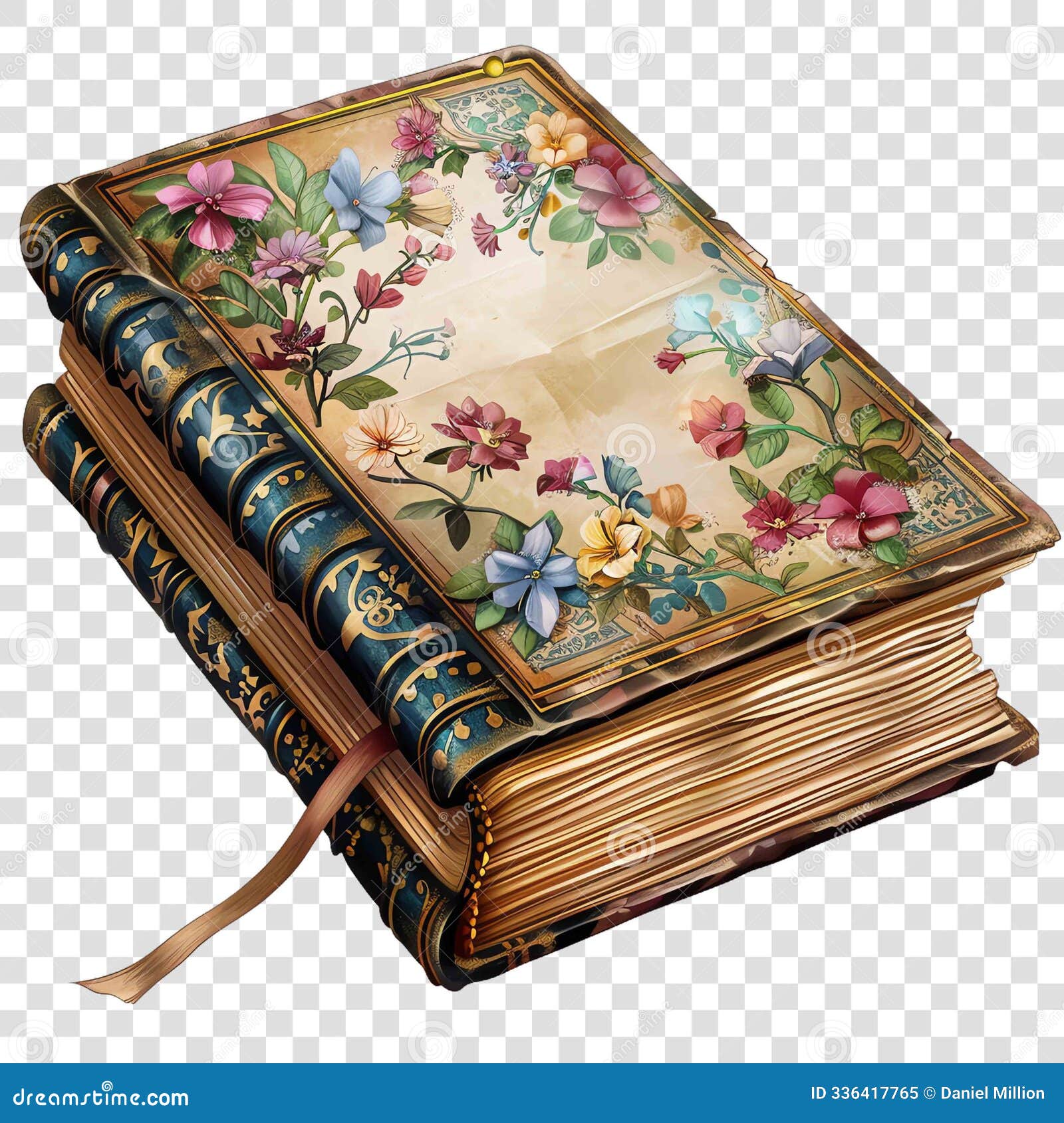 Dictionary Transparent Background Realistic Element Stock Illustration ...